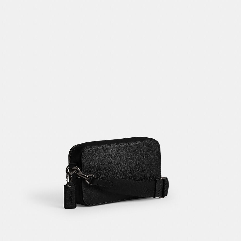 Charter Slim Crossbody With Coach Graphic BLACK | Coach Australia