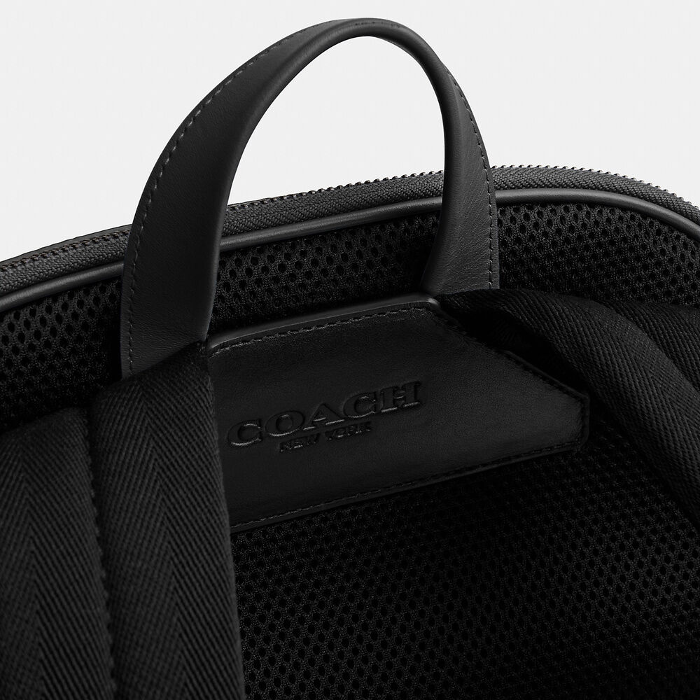 Gotham Backpack In Signature Canvas CHARCOAL | Coach Australia