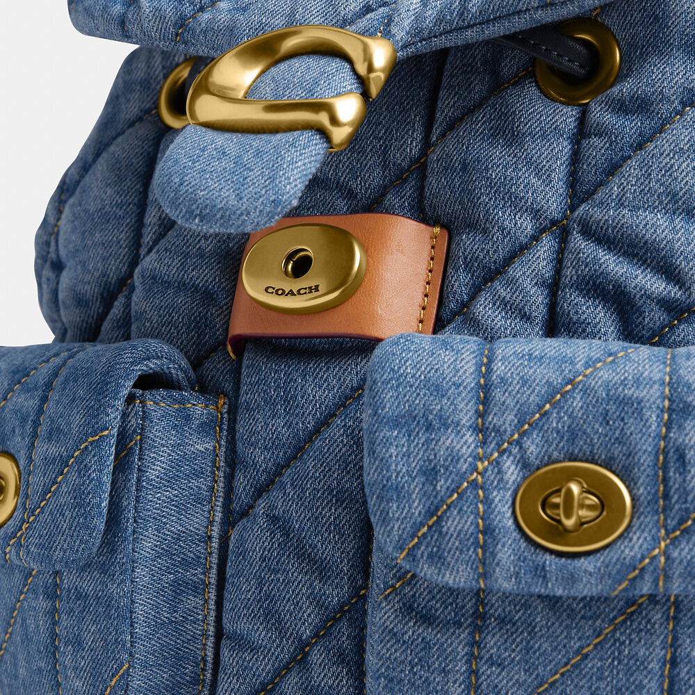 Tabby Backpack With Quilting B4/INDIGO | Coach Australia